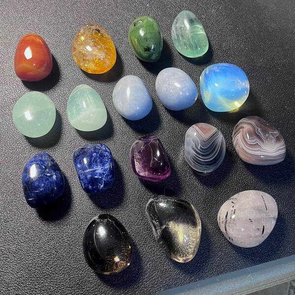 Crystal Set Crystals for Self Care Iolite Red Jasper Labradorite Amazonite - Etsy