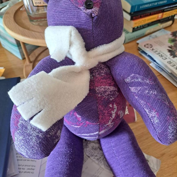 Memory Bear With Voice Recorded, Memory Bear, Keepsake, Stuffed Animal ...