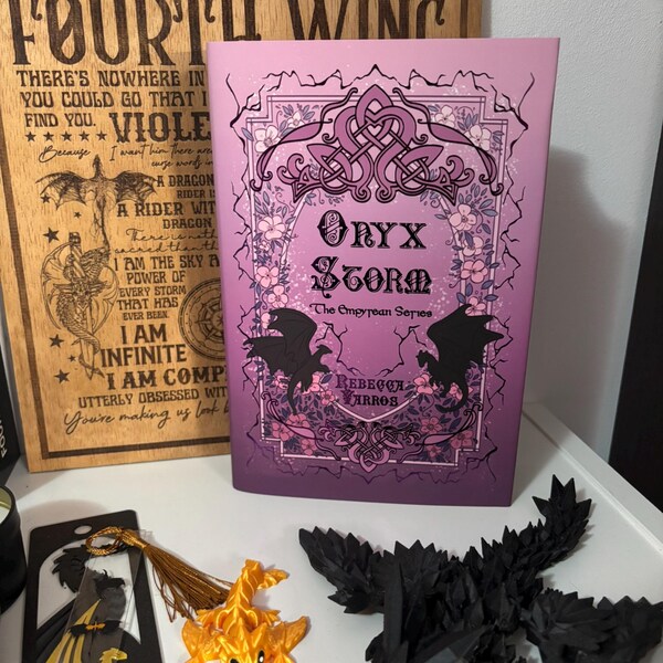 Fourth Wing Gold Foil Dust Jacket - Etsy