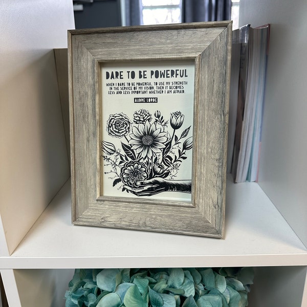 Audre Lorde Quote, Dare to Be Powerful, Social Justice Quote, Visionary ...