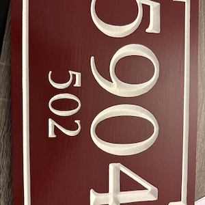 Stylish House Number Engraved Plaque, Family Name Sign, Housewarming ...