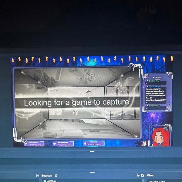 Just Chatting - Animated CAM Overlay and Chatbox for TWITCH & YOUTUBE- Stream Borders - Spooky ...