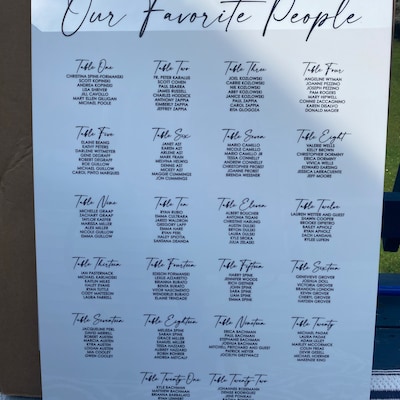 Wedding Seating Chart Sign Acrylic Escort Boards Seating - Etsy