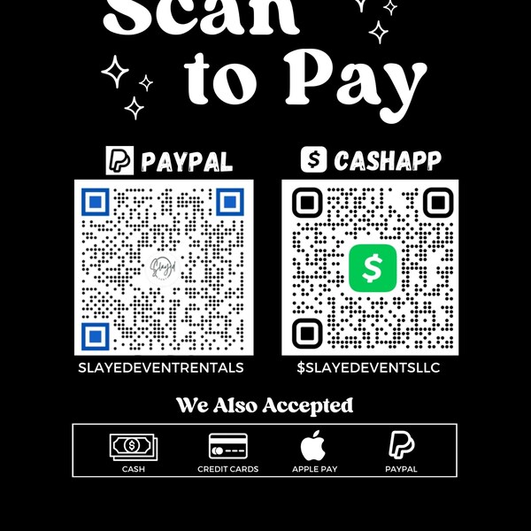 Editable Scan to Pay Sign QR Code Sign Template Canva, Printable ...