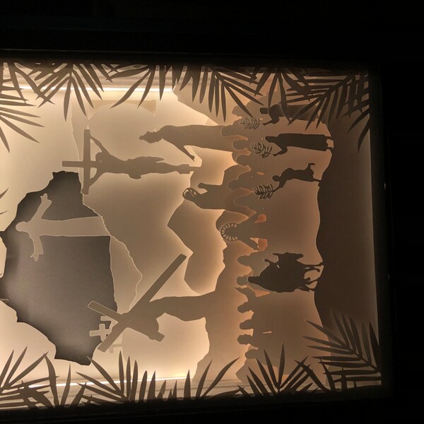 Holy Week, Cut File, 3D Shadow Box, SVG, PNG, Easter Gift, Easter ...