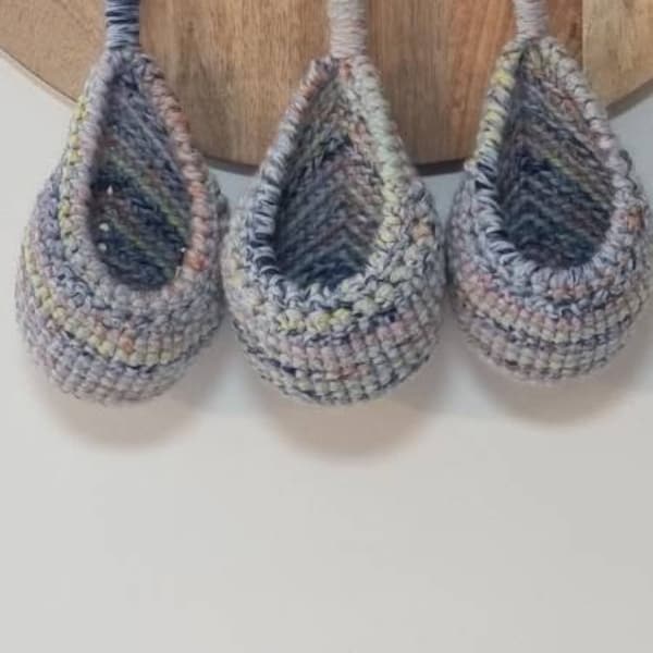 Crochet PATTERN, Teardrop Basket, Hanging Basket, Storage Basket ...