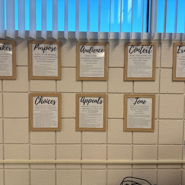 English Classroom 'dead Words' Poster: Skull Decor (digital Download ...