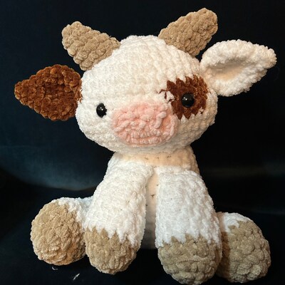 Amigurumi Cow Pattern, Plush Pattern, Stuffed Cow Toy, Cow, Crochet Cow ...