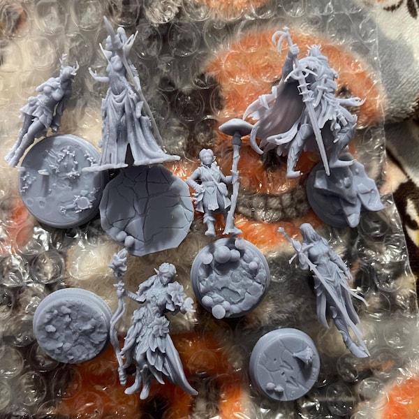 Elf Paladin Mini for Dnd Miniatures Fighter Mini Dnd Warrior Dnd Mini ...