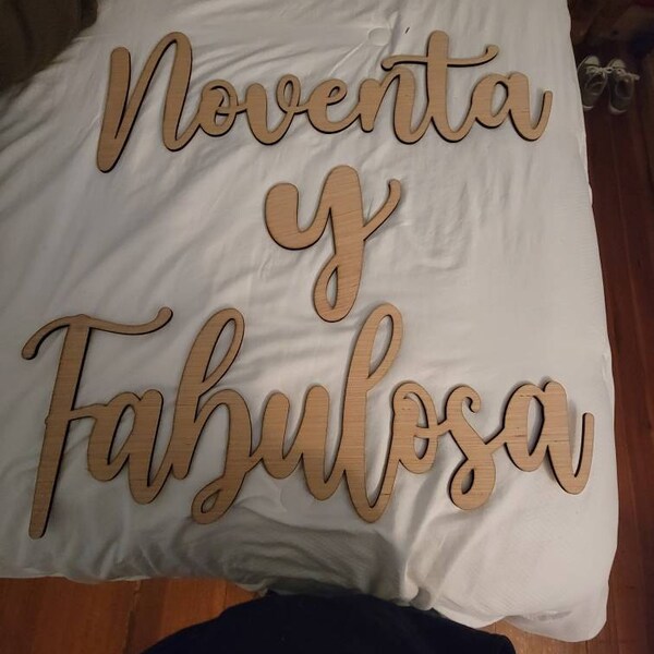 Fifty and Fabulous, Happy Birthday Sign, 50th Birthday Sign, 10 Inch ...