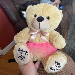 Personalized Teddy Bears-Stuffed Bear-My first teddy | Etsy