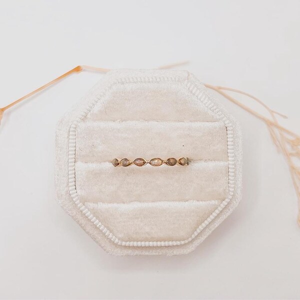 Gold Breast Milk Teardrop Marquise Ring Setting, 10k/14/18k Bezel ...