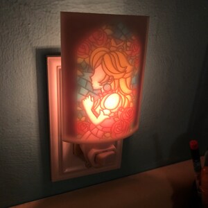 Princess Peach 3d Illuminated Shadow Box Video Game Art Decor Princess ...