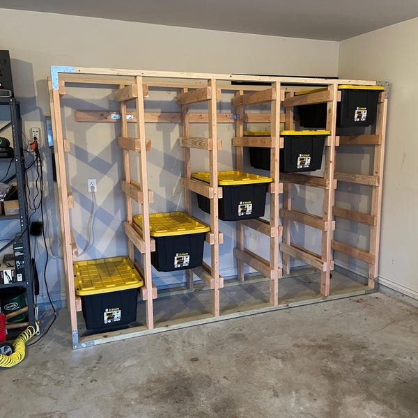 DIY Tote Rack Plans for the Greenmade 27-gallon Bins Sold by Costco 4 ...