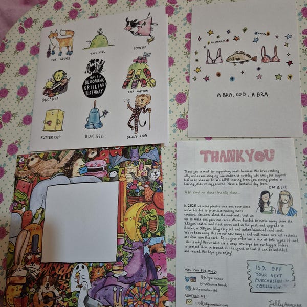 Tank Ewe Pun Card Thank You Greetings Card Humour Illustration Sheep - Etsy