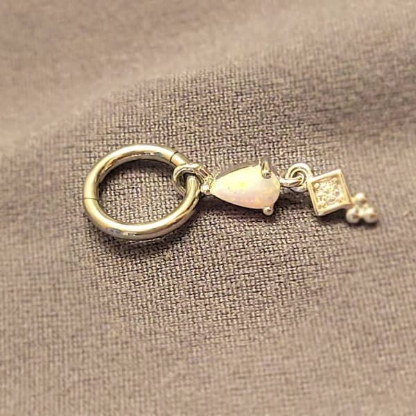 Hidden Helix Piercing 16g F136 Implant Grade Titanium Hammered Bar ...