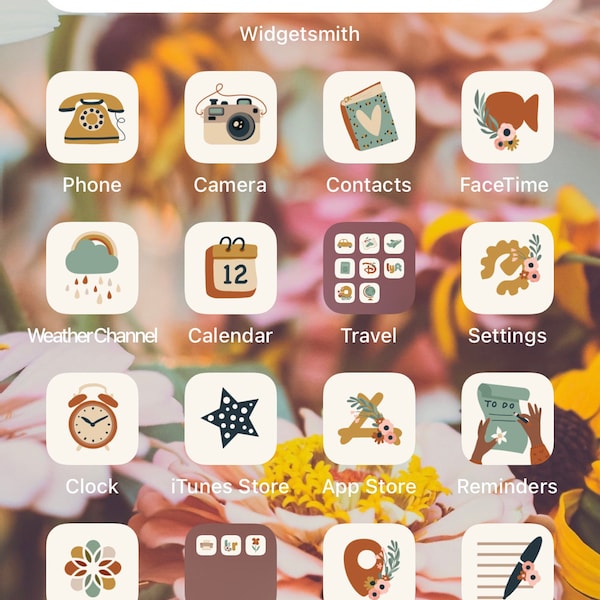 Hand Drawn App Icons, Ios Icons, iPhone Icons, Handdrawn Ios 14 Icons ...