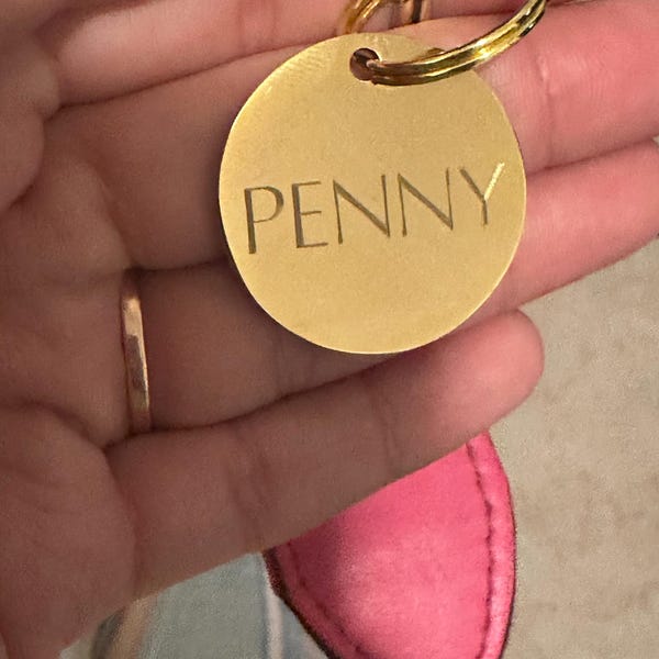 Personalized Gold Dog Tag Custom Engraved ID for Dogs Microchip ...