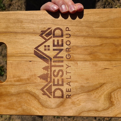 Pack of Wooden Check Presenters Cherry Wood Roughly - Etsy