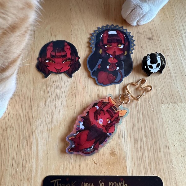 Meru the Succubus 3-4 Inch Stickers - Etsy