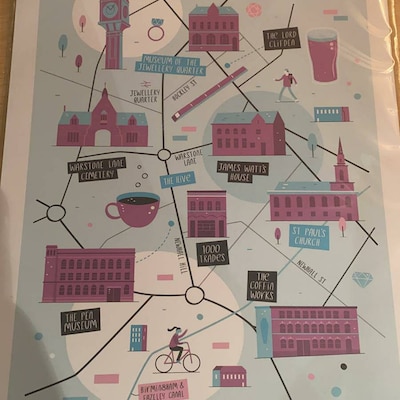 Peaky Blinders Map of Birmingham - Etsy UK