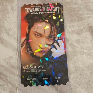 Ateez Seonghwa Photo KPOP Picket / Fan With Ruffles - Etsy
