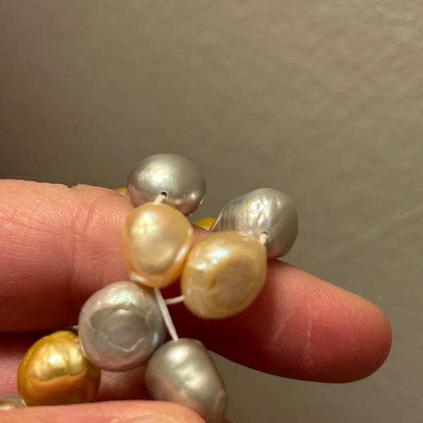 A8-9mm Freshwater Potato Pearls,loose Pearl Strands ,baroque Pearl ...