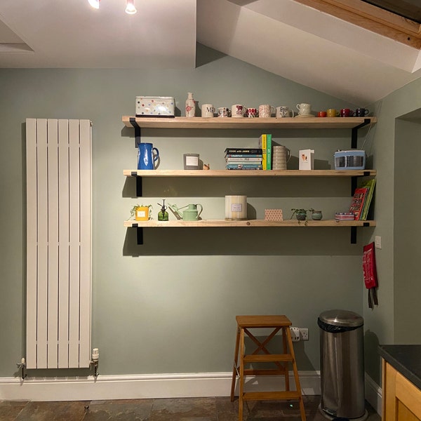 PAIR of SCAFFOLDING Down Shelf BRACKET | Cast Iron Shelf Bracket for 6 ...