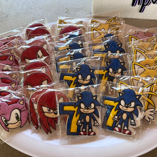 Sonic the Hedgehog Inspired Sugar Cookies - Etsy