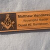 Masonic Name Tag Badge Wood - Etsy