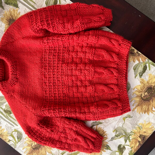 FAIR ISLE Reindeer and Snowflake Jumper Knitting Pattern Plus Mitts and ...