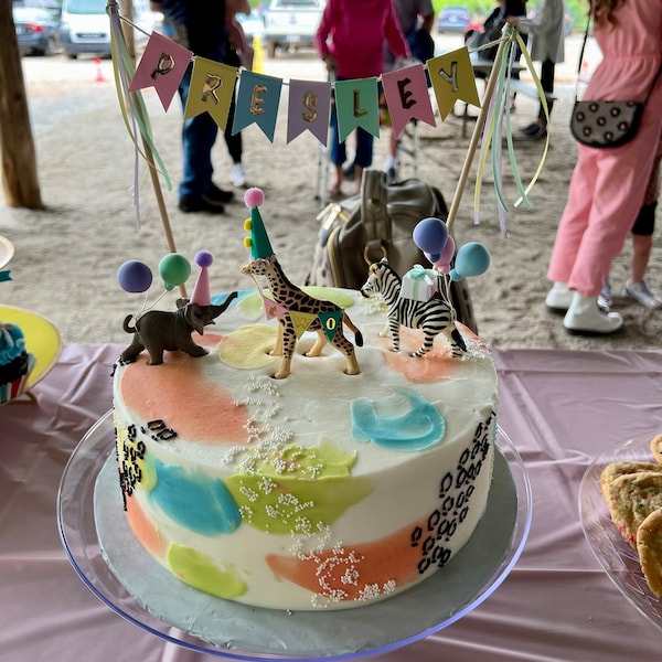 Safari Party Animal Cake Toppper, Zoo Cake Topper, Circus Cake Topper ...