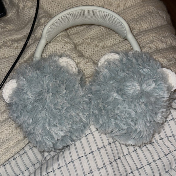 Crochet Airpods Max Headphone Covers | Black Gray Masked Clown | AirPod ...