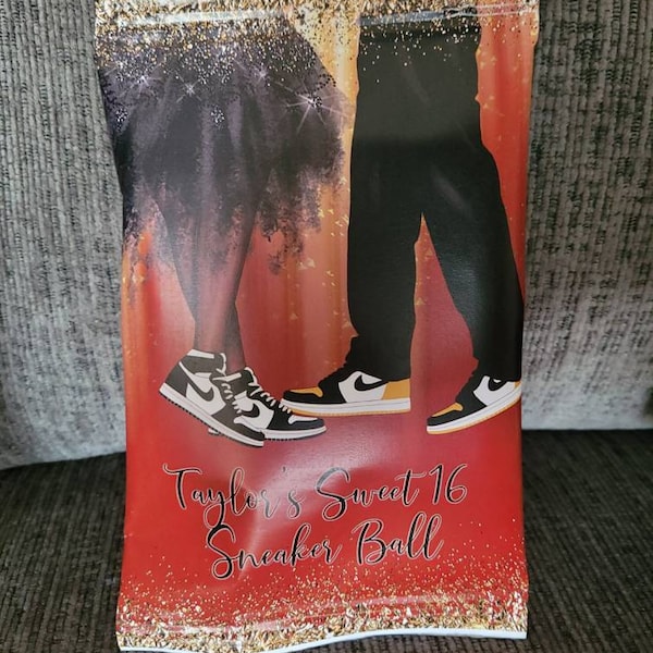 Black and Gold Sneaker Ball Welcome Sign (digital Download) - Etsy