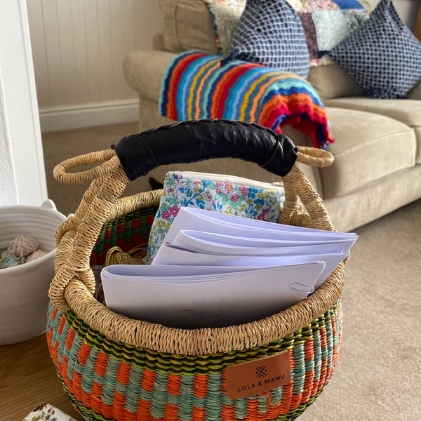 Shopping Basket - Lucy - African, Fairtrade, Bolga, Market Basket in ...