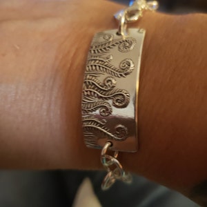 Fiddlehead Bracelet, Fine and Sterling Silver Fern Bracelet ...
