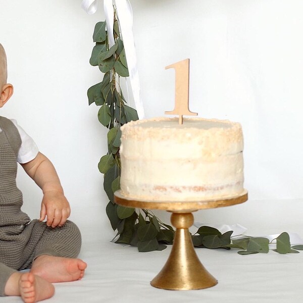 Number 1 Cake Topper 4"h Inches, One Cake Topper, First Birthday Topper ...