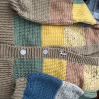 CROCHET PATTERN, Checkered Crochet Cardigan Pattern,checkered Crochet ...