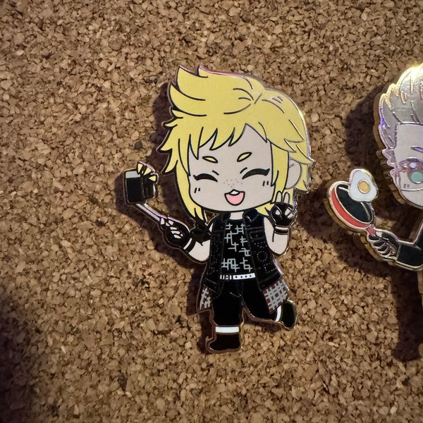 FF15 Noctis Prompto Ignis Gladiolus Hard Enamel Pin - Etsy