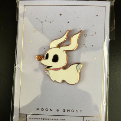 Zero the Ghost Dog Pin - Etsy