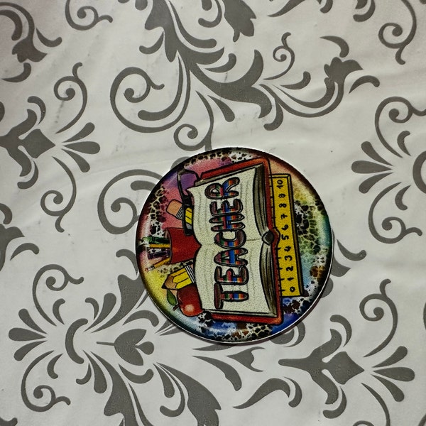 Teacher School Car Coaster Png Bundle Sublimation Design Download ...