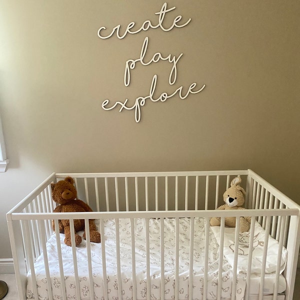 Create Play Explore Cutout Set: Playroom Wall Decor - Etsy