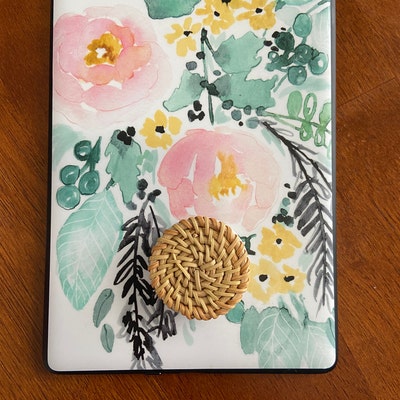 Rattan Popsocket/kindle Grip - Etsy