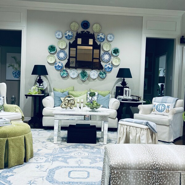 Blue and White Chinoiserie Throw Blanket | Chinoiserie Home Decor ...