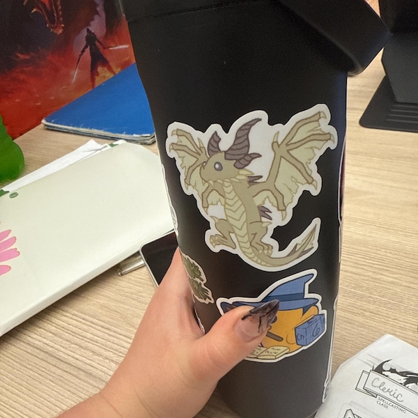 Skyrim Dragon Stickers - Alduin - Paarthurnax - Skyrim Stickers ...