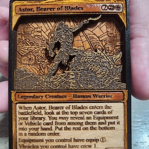 MTG Custom Wooden Card Display Magic the Gathering Card Frame Trading ...