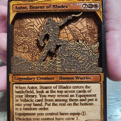 MTG Custom Wooden Card Display Magic the Gathering Card Frame Trading ...