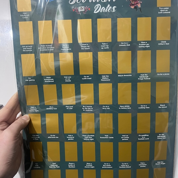 Scottish Castles - Scratch off Bucket List Poster, Edinburgh Castle ...