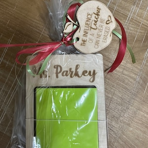 Teacher Gift Post-it Note Holder Svg Teacher Gift SVG Daycare Worker ...