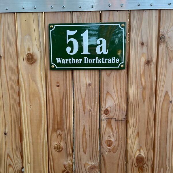 Biergarten German Enamel Sign - 8x30 Cm (3,2"x11,8"), Deep Blue, Green ...